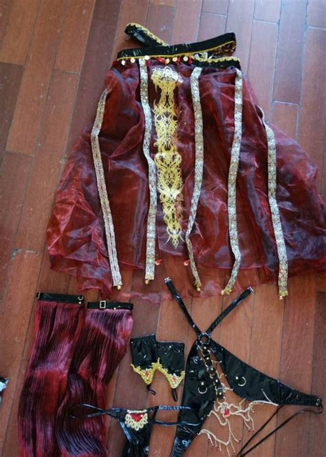 Anubis Arabian Themed Dancer Bikini Lingerie Cosplay Costume Latex