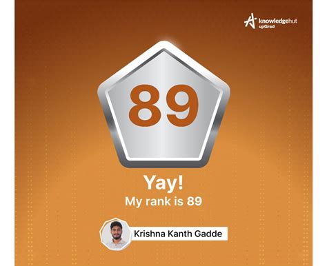 Knowledgehut Learning Achievement Success Krishna Kanth G