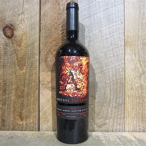 Apothic Inferno Red Blend Wine Lihs