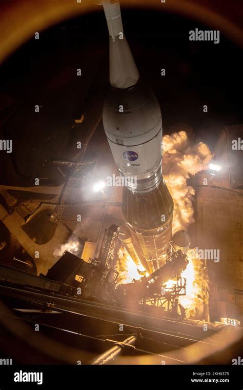 Kennedy Space Centre Florida Usa 16 November 2022 Liftoff Das Space Launch System Der