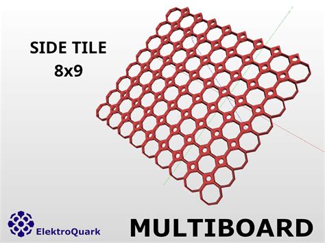 Multiboard 8x9 Side Tile Remixed By Elektroquark Makerworld