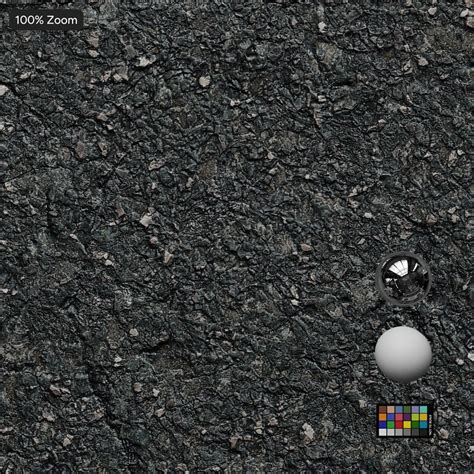 Lightly Worn Aggregate Asphalt Texture Grey Poliigon