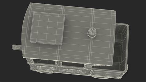 Red Railway Carriage Mini Express 3d Model 24 Max 3ds Blend C4d