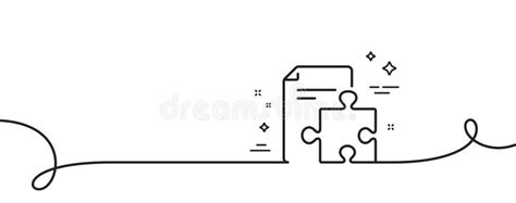 Strategy Line Icon Technical Instruction Sign Continuous Line With