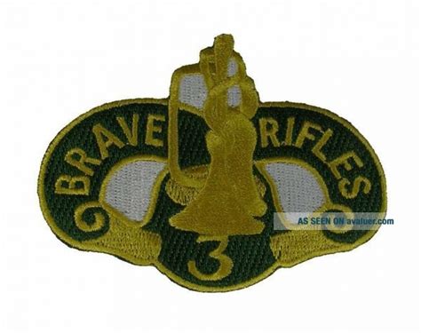 Us Army 3rd Third Armored Cavalry Regiment Acr Brave Rifles Patch