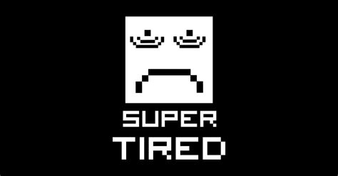 Pixel Face Is Super Tired Pixel Sticker Teepublic