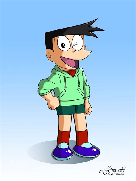 Suneo Doraemon Fan Art Photoshop Digital Painting Art Doraemon Digital