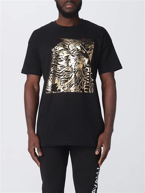 Class Roberto Cavalli T Shirt Men Black Class Roberto Cavalli T Shirt Pxt61i Jd060 Online