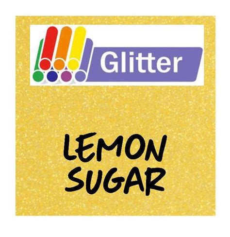 Siser Glitter Heat Transfer Vinyl Lemon Sugar Etsy