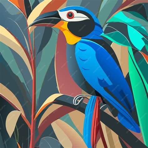 Produce A Realistic Image Featuring A Brazilian Tropical Bird On A