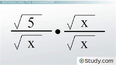 Dividing Radical Expressions Video And Lesson Transcript