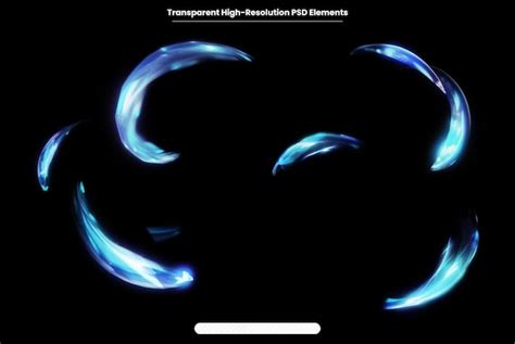 Premium Psd Circle Of Light Element Spinning Light Particles