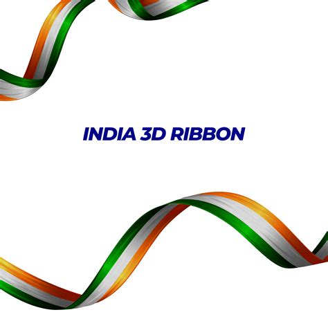 Ribbon With India Flag Color 3d 17060442 Png