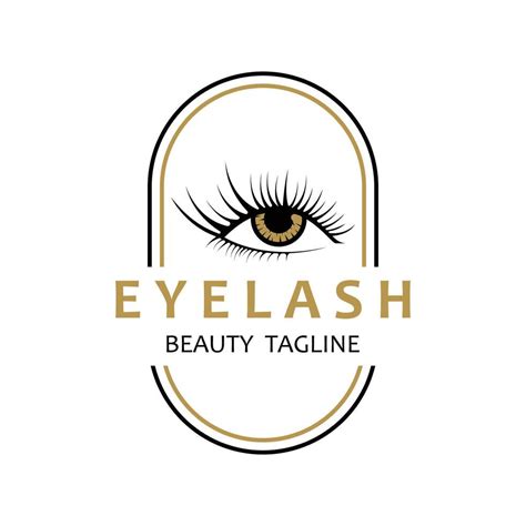 Beautiful And Luxurious And Modern Womens Eyelashes And Eyebrows Logo