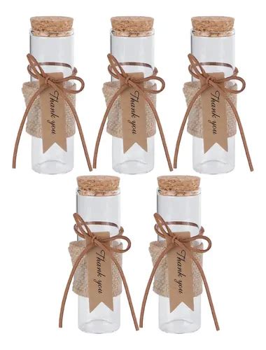 Frascos De Cristal Para Recuerdos De Bodas Y Fiestas 5 Unid Cuotas
