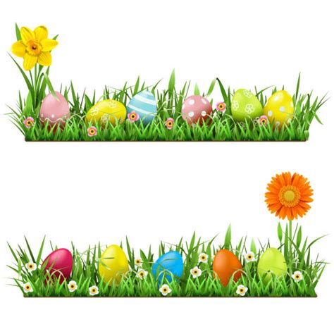 Easter Corner Border Clip Art Purple Easter Border Clip Art Page