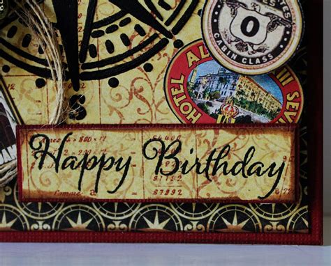 Pam Bray Designs A Girl With Flair Compass Birthday Card With Stampendous