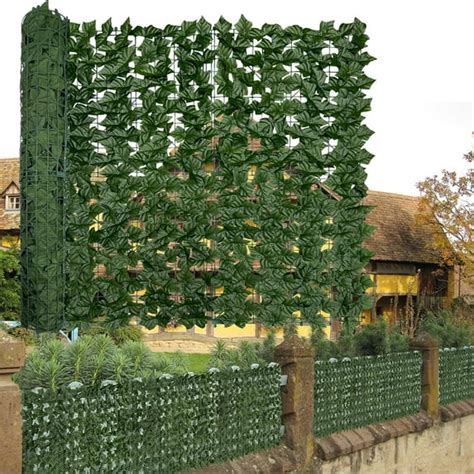 Artificial Ivy Privacy Fence Screen Faux Hedge Fence And Fake Ivy Vine