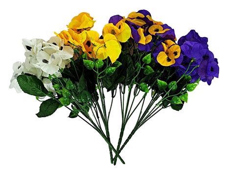 Sztuczne Kwiaty Bukiet Bratków Bratki • Cena Opinie • Sztuczne Kwiaty