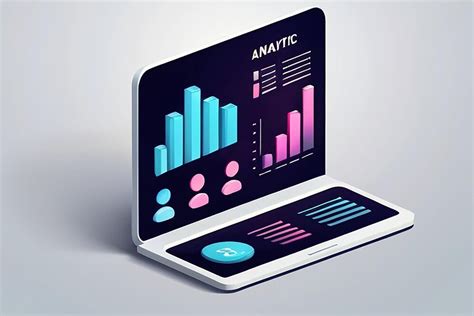 3d Analytic Icon Marketing Research Icon Finance Monitoring Symbol Trendy And Modern Vector In