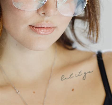 Let It Go Temporary Tattoo Word Tattoo Inkish Temp Tattoo Quote