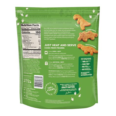 Perdue® Simply Smart® Organic Lightly Breaded Chicken Dino Nuggets