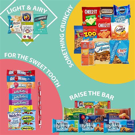 Snack Box Variety Pack Care Package 100 Count College Graduation 2022
