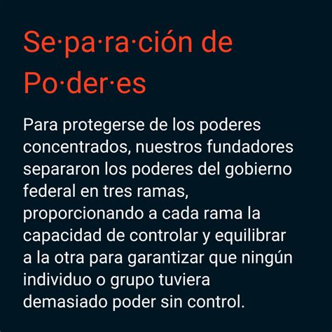 Separación De Poderes En Un Sistema Democrático Efectivo Política