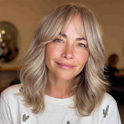 50 Modern Lobs With Curtain Bangs For Fashion Forward Women