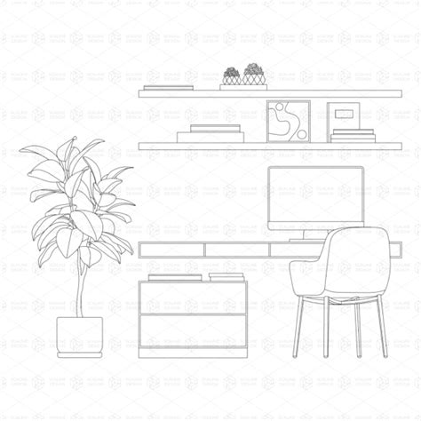 Cad And Vector Industrial Style Home Decor Elevation Architectural