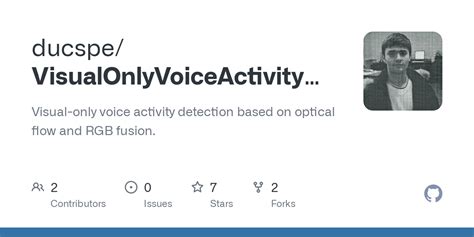Github Ducspevisualonlyvoiceactivitydetection Visual Only Voice Activity Detection Based On