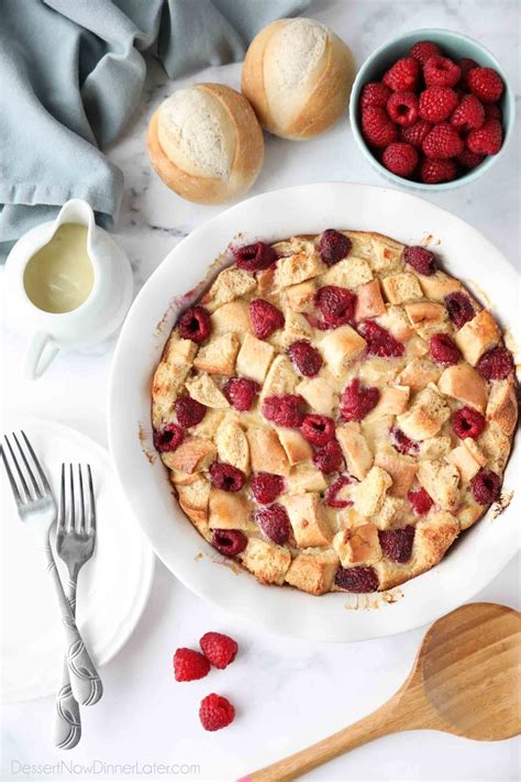 Raspberry Bread Pudding Kneaders Copycat Dessert Now Dinner Later