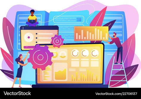 Big Data Visualization Concept Royalty Free Vector Image