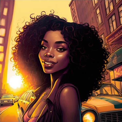 Premium Photo An Ai Generated Illustration Of A Gorgeous Girl With Curly Hair On The Street At
