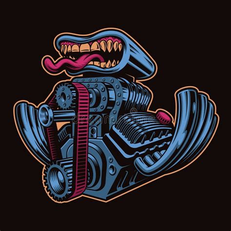 Cartoon Engine Stock Illustrations 85053 Cartoon Engine Stock