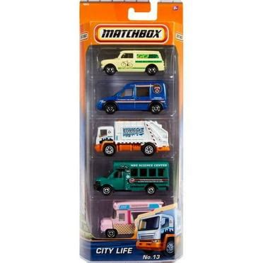 Matchbox 5 Pack City Adventure Ii 1 64 Scale Die Cast Metal Vehicles
