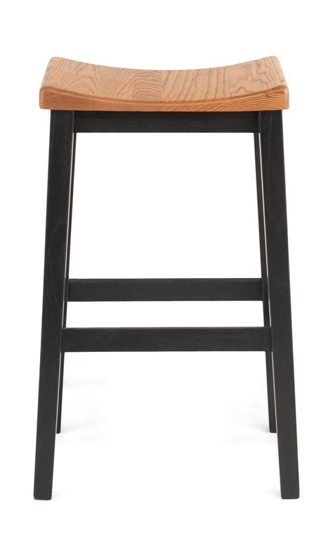 Kady Oak Saddle Seat Bar Stool