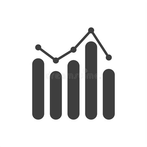 Analytics Icon On White Background Statistics Icon Stock Vector
