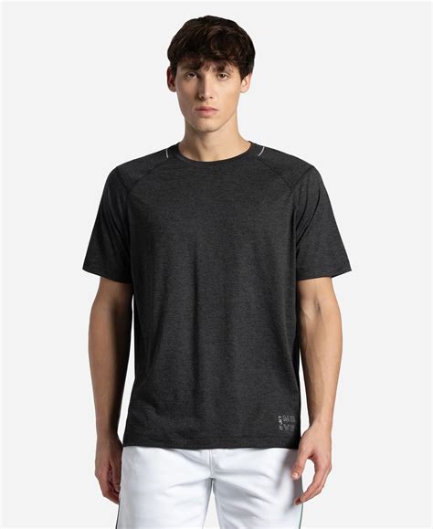 Buy Microfiber Fabric Round Neck Half Sleeve T Shirt With Staydry Tech