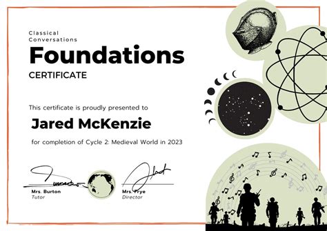 Classical Conversations Foundations Certificates Bundle Cc Cycle 2 End Of Year Edit Templates