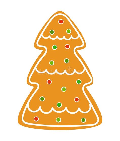 Christmas Tree Cookie Stock Vector Illustration Of Graphic 61822891