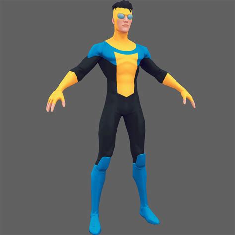 Invincible 3d Model Rigged [dl] By Carinhaqualquer On Deviantart