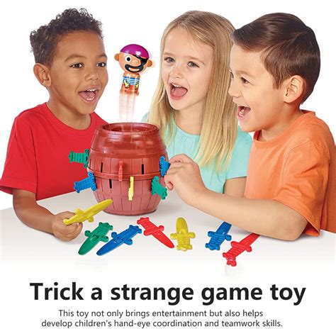 Pirate Barrel Toys Bounce Jump Pirate Bucket Sword Toy Lucky Game