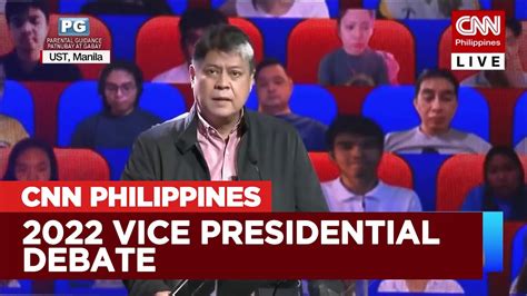 The Filipino Votes 2022 Vice Presidential Debate Cnn Philippines