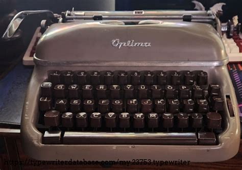 1956 Optima Elite 3 On The Typewriter Database