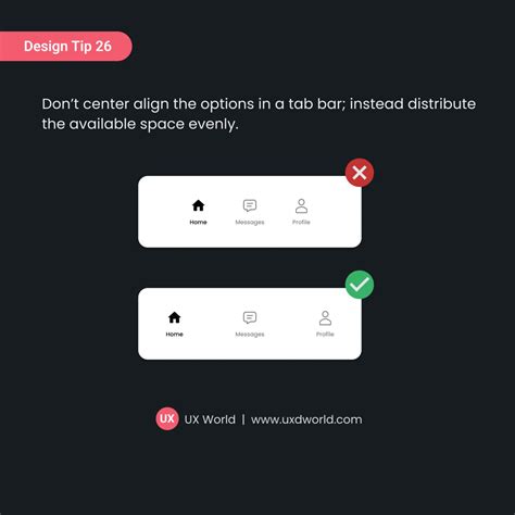 design tip 26 distribute icons in the bottom tab bar ux design world