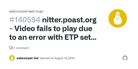 Video Fails To Play Due To An Error With Etp Set To Strict · Issue 140594