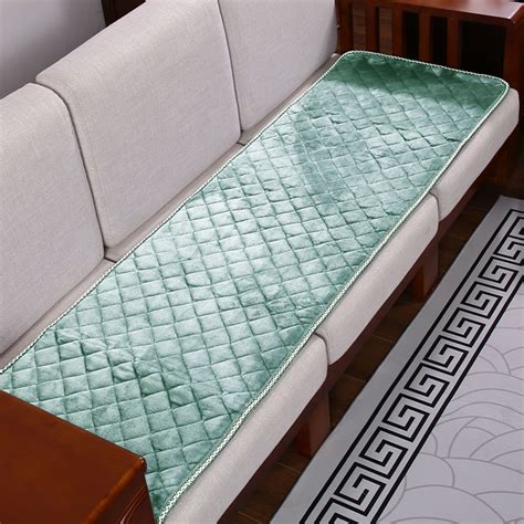 Thick Anti Slip Plush Solid Wood Sofa Cushion Spring Autumn Bench