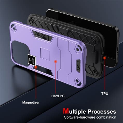 For Oppo K10 2 In 1 Shockproof Phone Case Purple