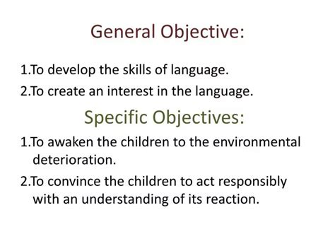 Ppt General Objective Powerpoint Presentation Free Download Id